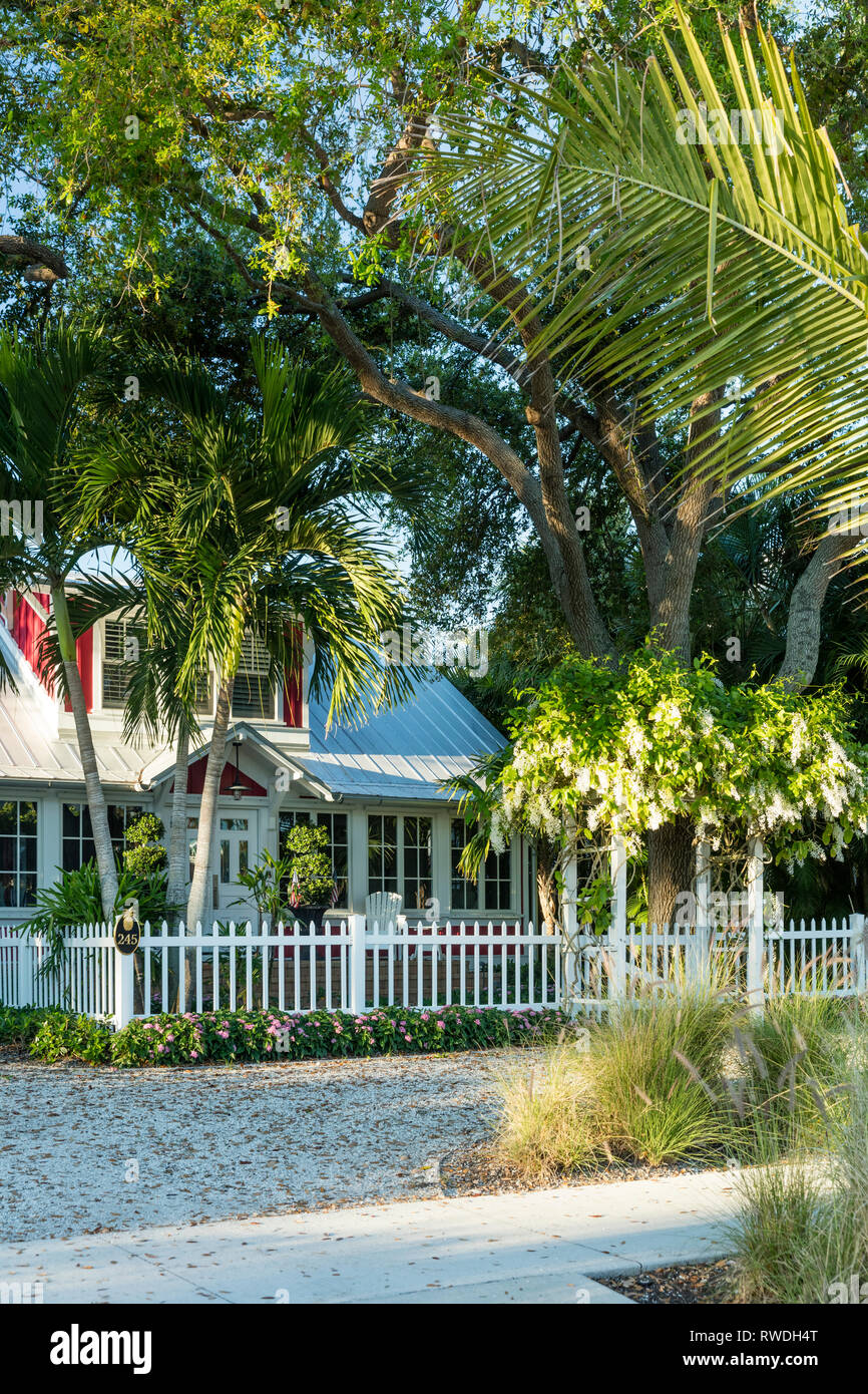 Historic Christmas Cottage (b. 1914), Naples, Florida, USA Stock Photo ...