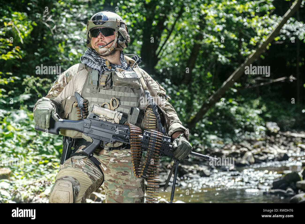 United States Army ranger in the mountains Stock Photo - Alamy