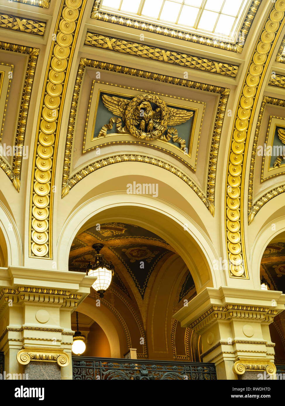 Interior view of the Wisconsin State Capitol Building, Madison ...