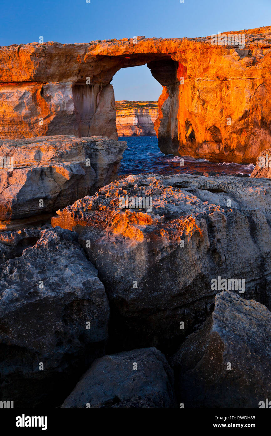 The Azure Window, Dwejra, Gozo Island, Malta, Europe Stock Photo - Alamy