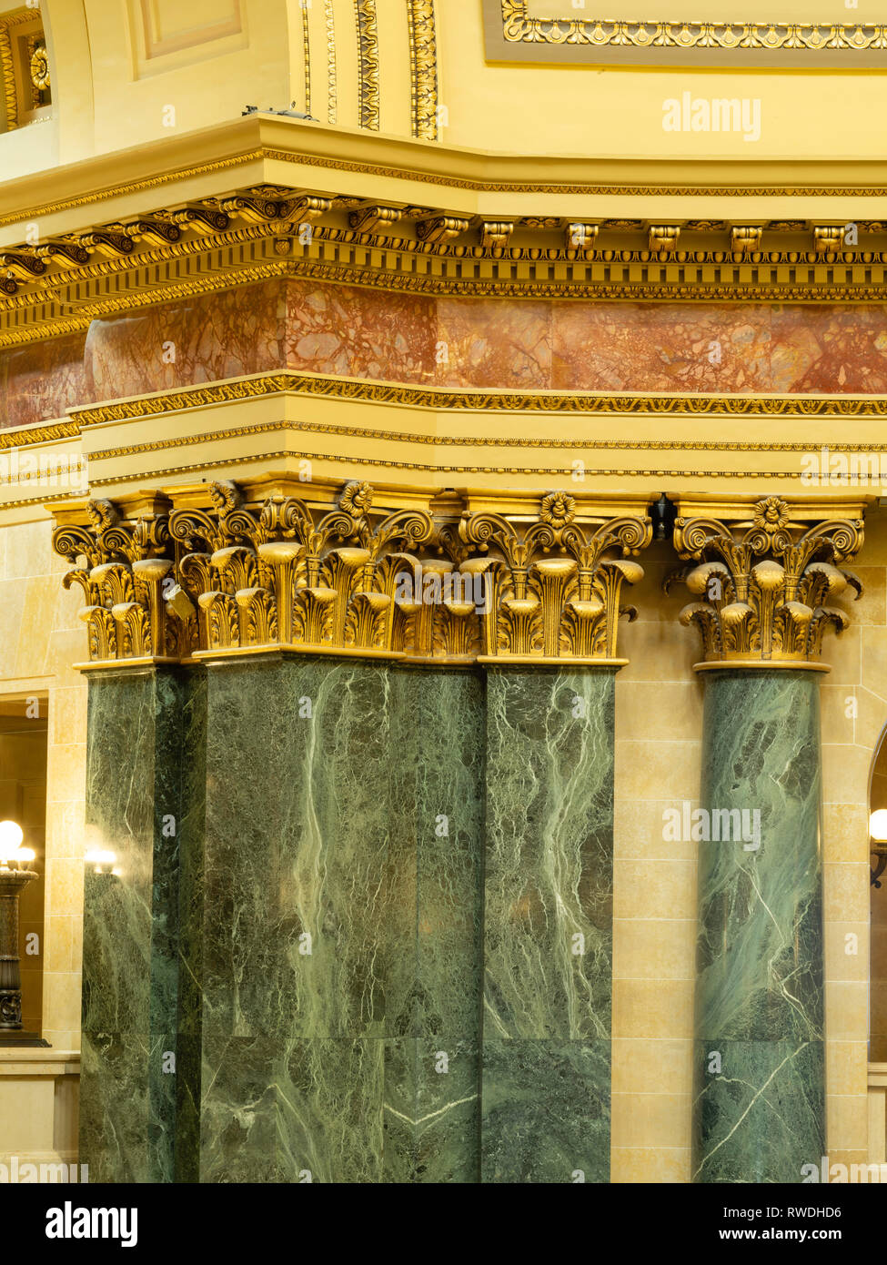 Interior view of the Wisconsin State Capitol Building, Madison ...