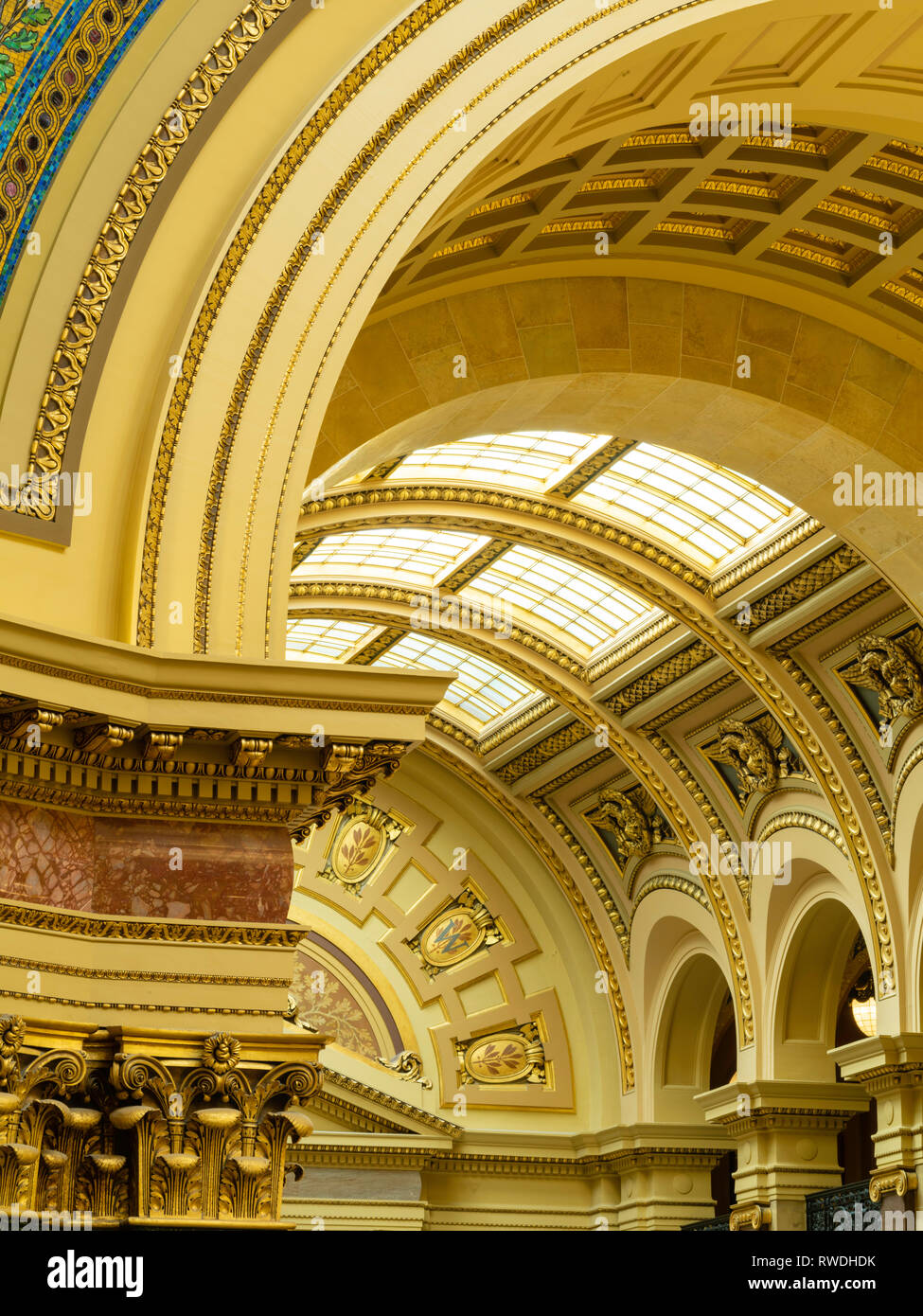 Interior view of the Wisconsin State Capitol Building, Madison ...