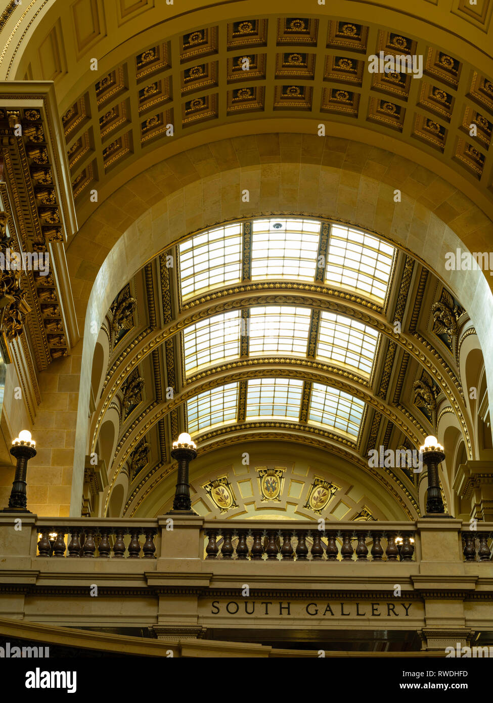Interior view of the Wisconsin State Capitol Building, Madison ...