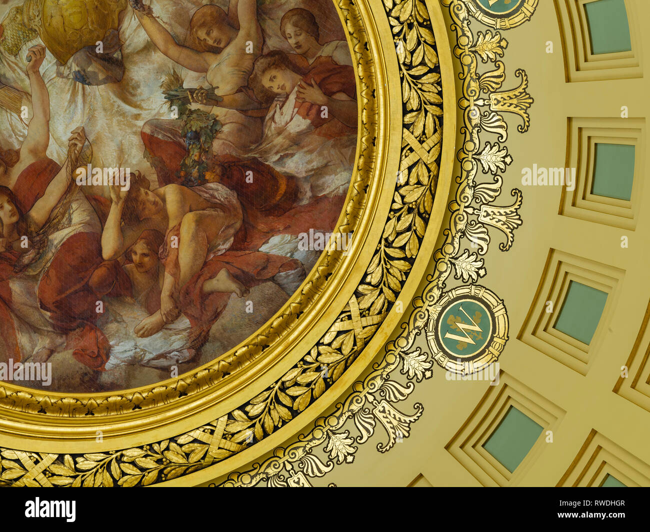 Interior view of the Wisconsin State Capitol Building, Madison ...