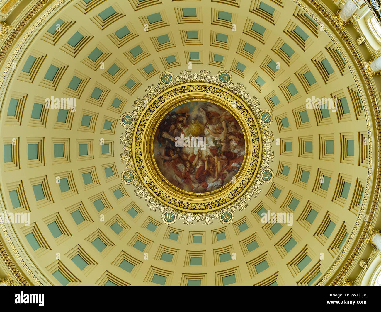Interior view of the Wisconsin State Capitol Building, Madison ...