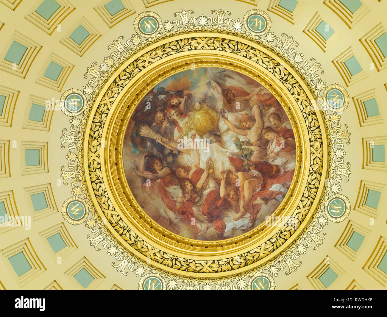 Interior view of the Wisconsin State Capitol Building, Madison ...