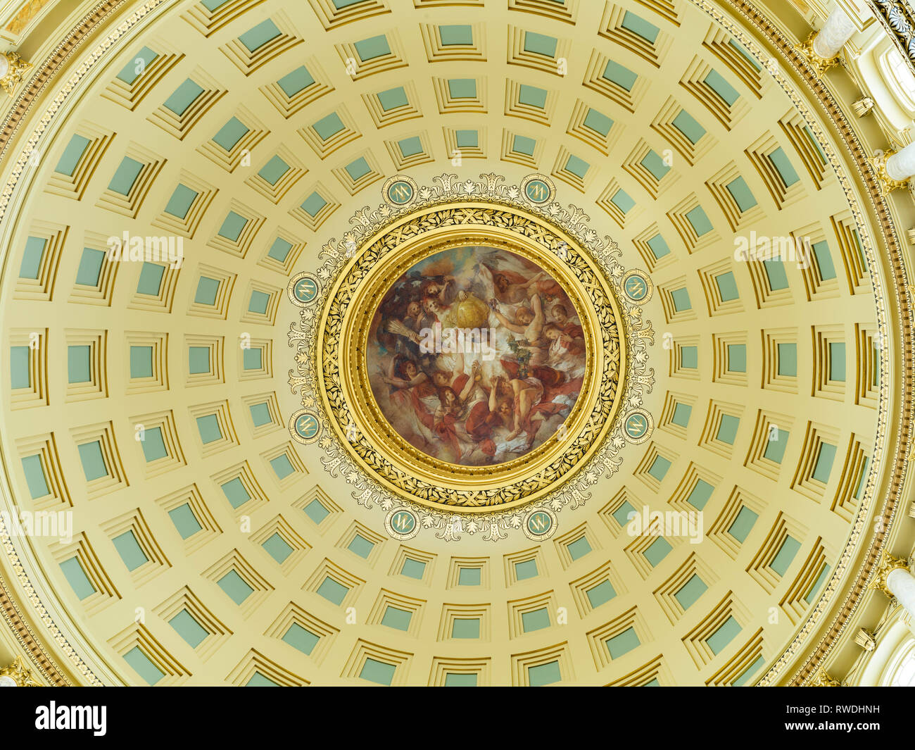 Interior view of the Wisconsin State Capitol Building, Madison ...