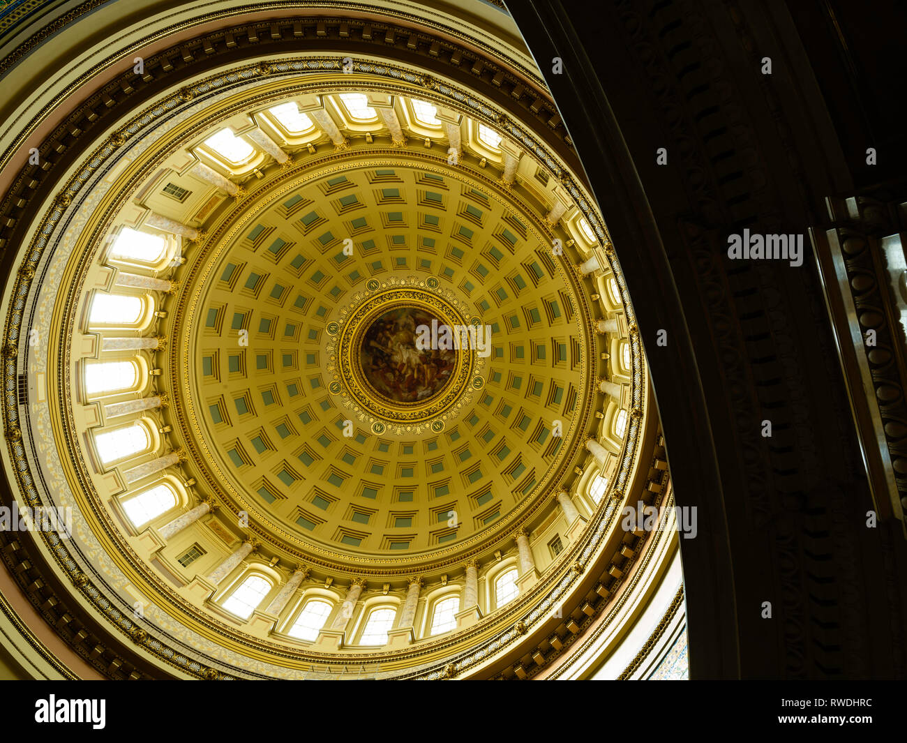 Interior view of the Wisconsin State Capitol Building, Madison ...