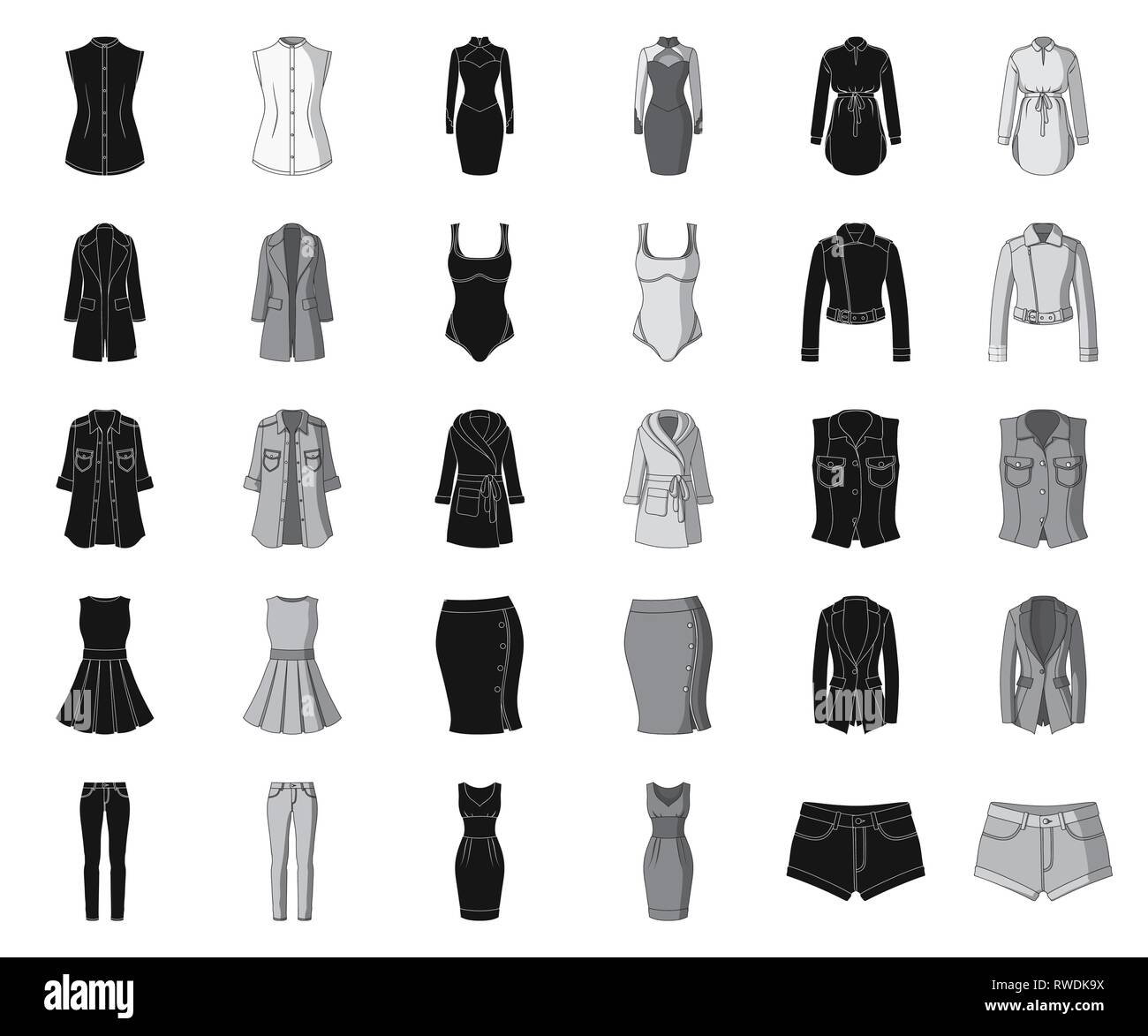 Cuffs and collar Stock Vector Images - Alamy