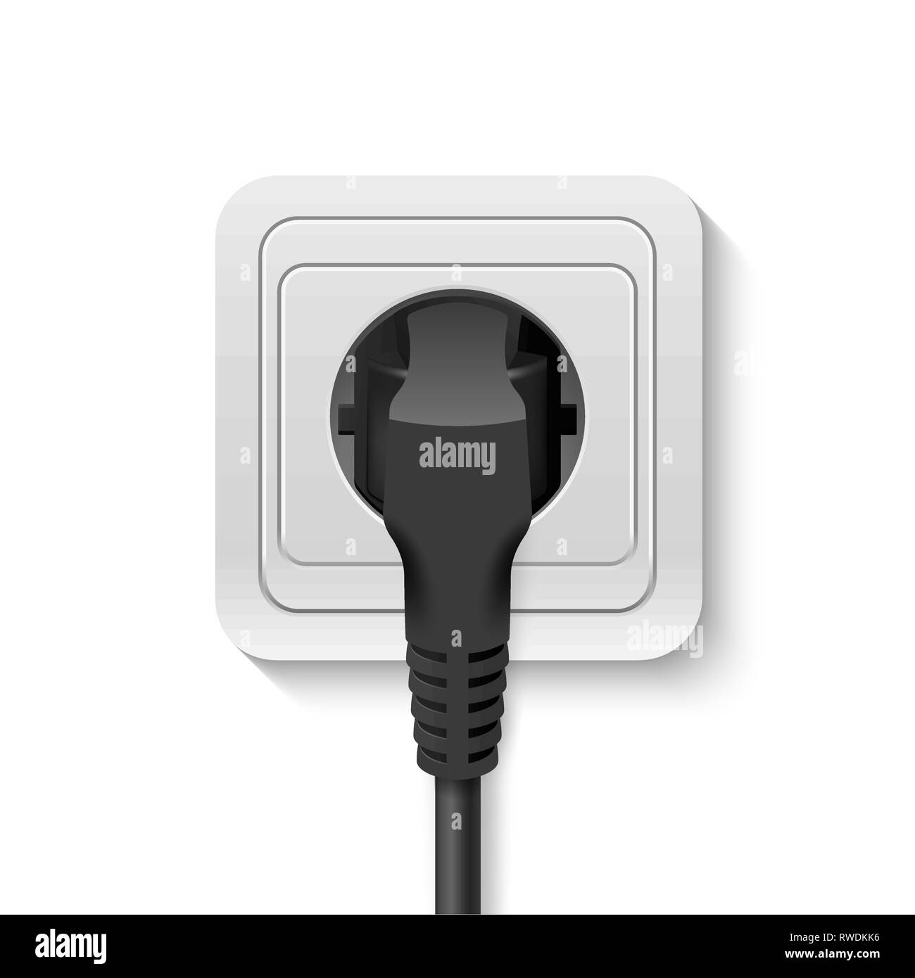 Inserted cable Stock Vector Images - Alamy