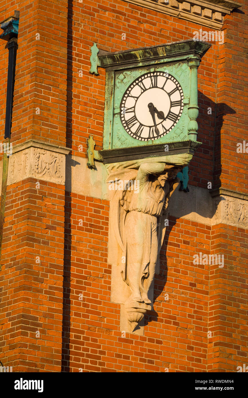 The Arts and Crafts style Public Library in Caversham, Berkshire, built ...