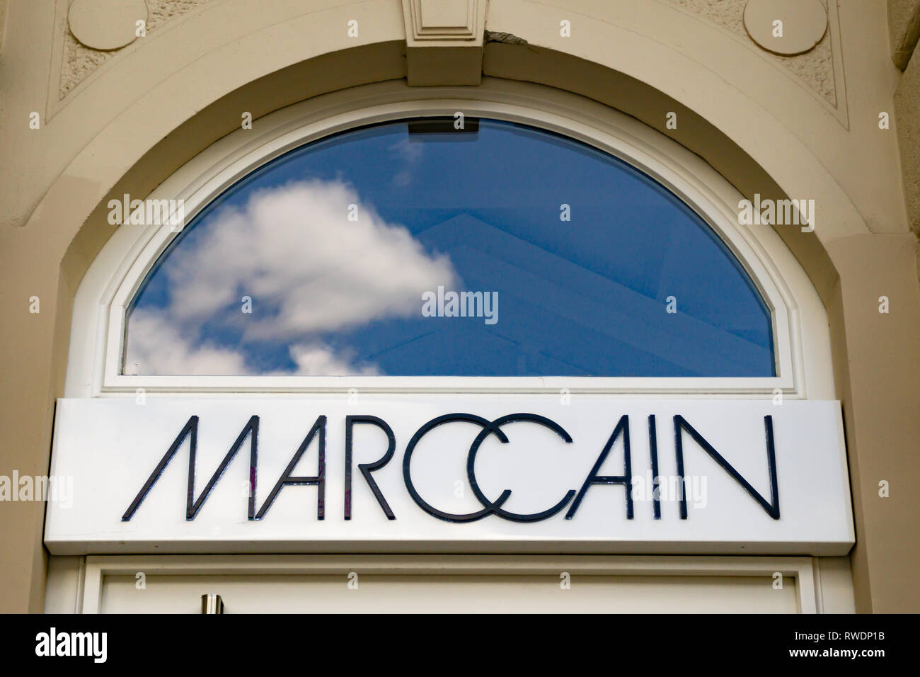 Wiesbaden, Germany - June 03 2018: MARC CAIN logo on a facade. Marc ...