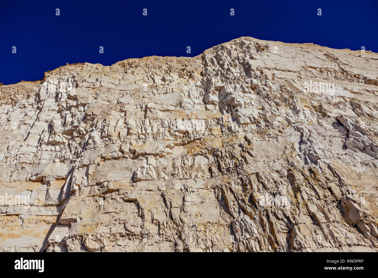 Limestone cliffs of Birling Gap or Dover, national parks in the United ...