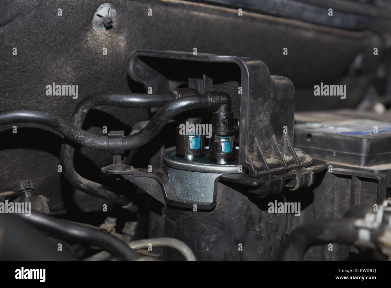 Car diesel engine Stock Photo - Alamy