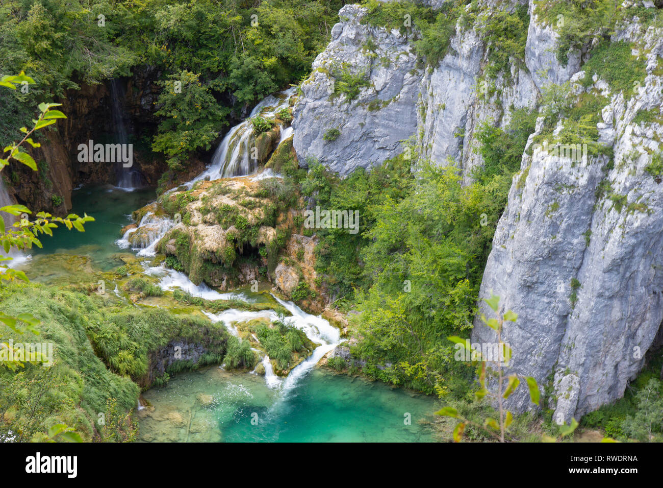 aerial view of Plitvice Lakes National Park in Croatia Stock Photo - Alamy