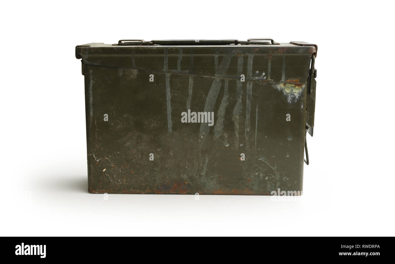 Military Ammunition Ammo Container Front Stock Photo - Alamy
