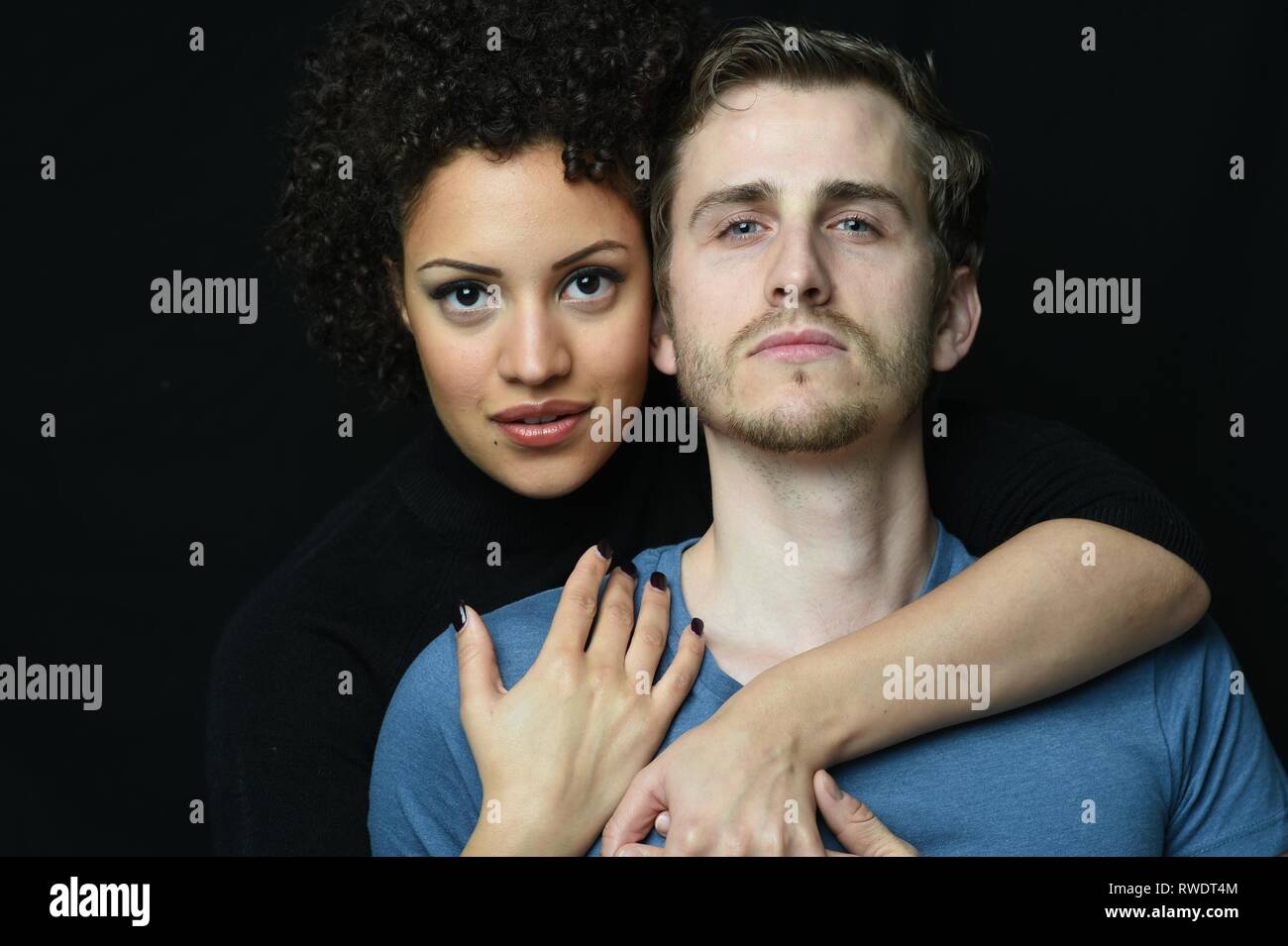 Beautiful mixed race couple Stock Photo - Alamy