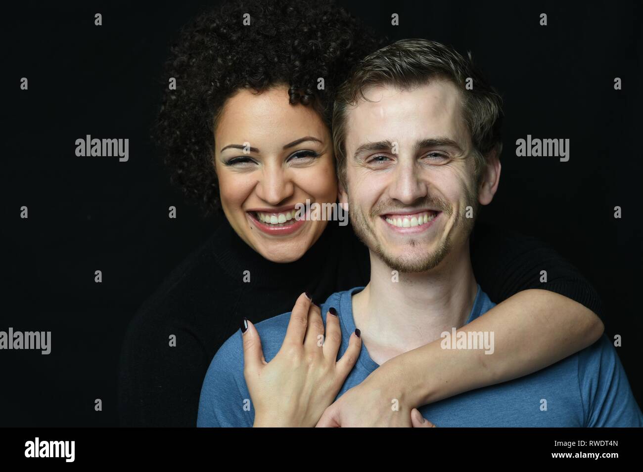 Beautiful mixed race couple Stock Photo - Alamy