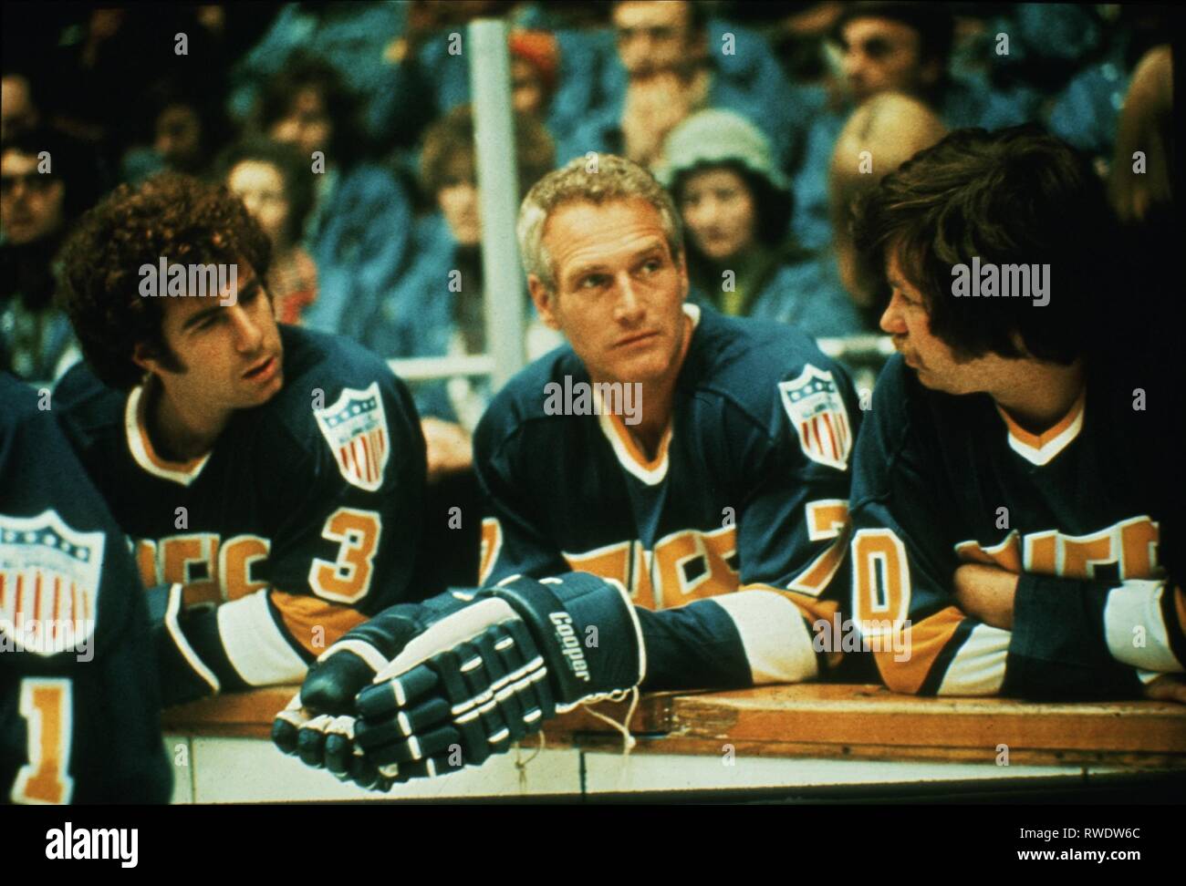 SCENE WITH PAUL NEWMAN, SLAP SHOT, 1977 Stock Photo - Alamy