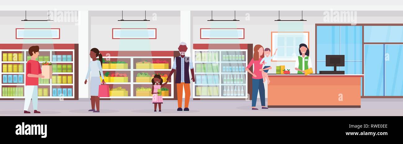 Food retailer retail Stock Vector Images - Alamy