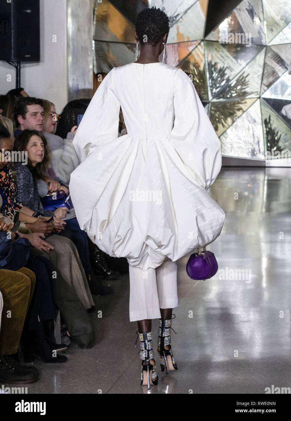 New York, New York - February 09, 2019: Ya Jagne walks the runway at ...