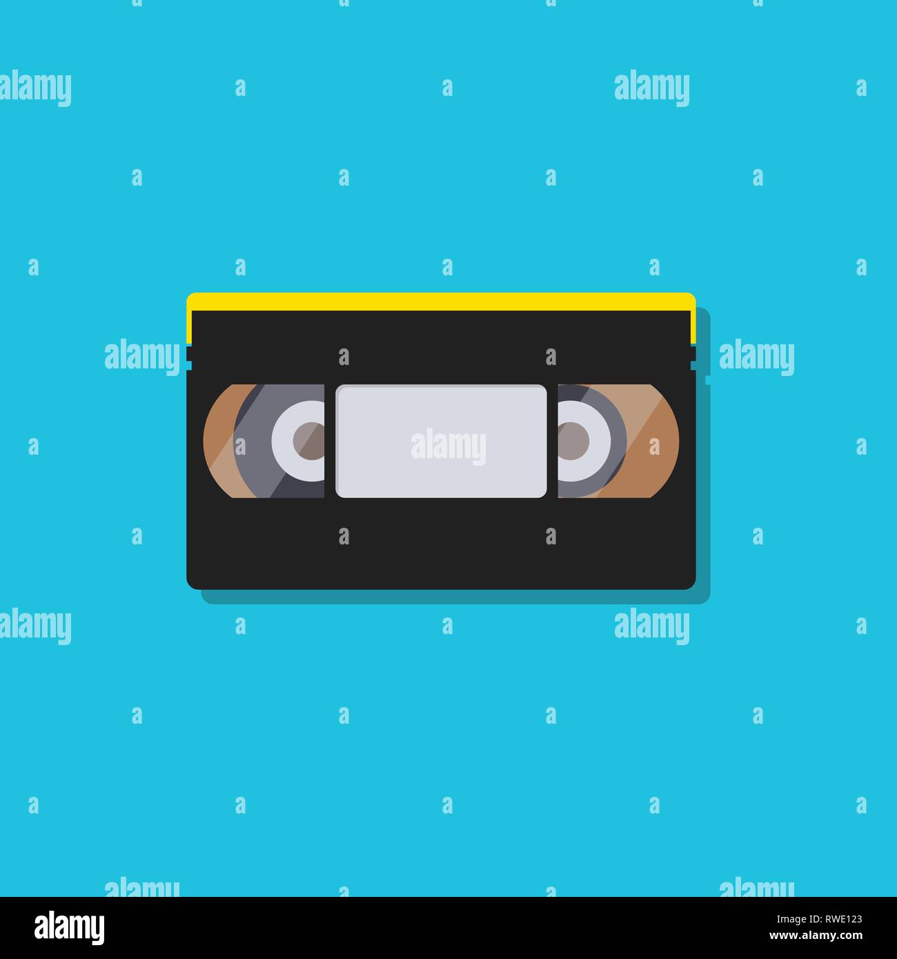 Vintage audio tapes vector cassette Stock Vector Images - Alamy