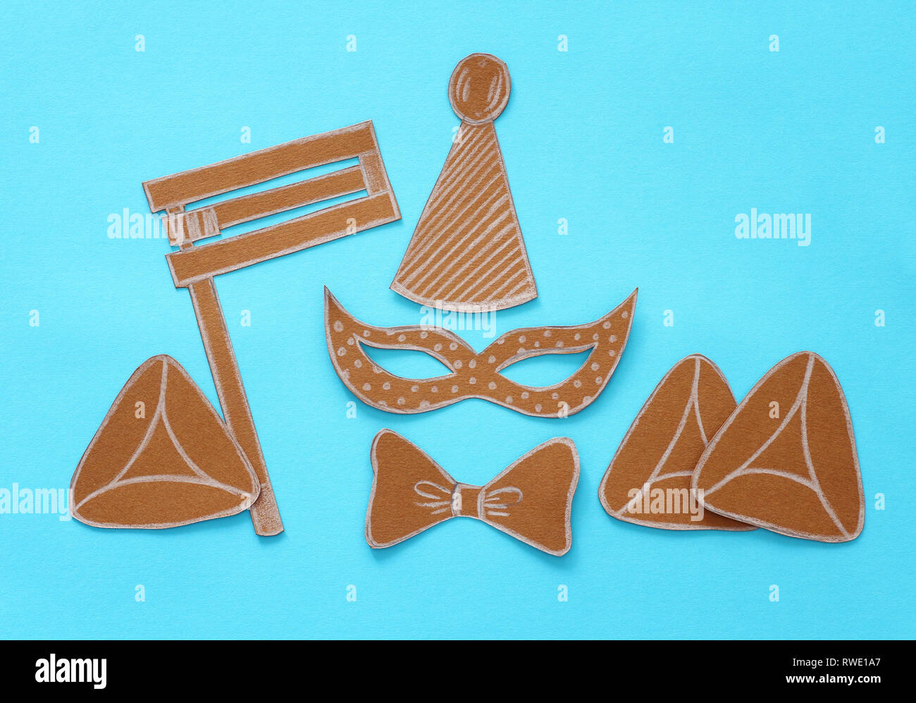 Purim celebration concept (jewish carnival holiday). Traditional ...