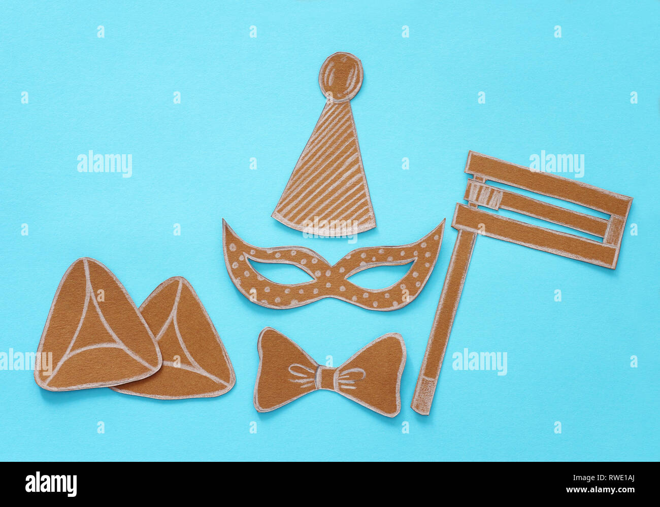 Purim celebration concept (jewish carnival holiday). Traditional ...