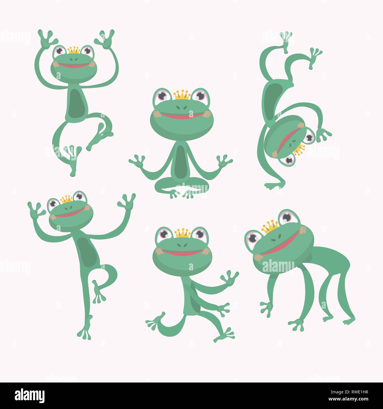 Frogs cartoon Cut Out Stock Images & Pictures - Alamy
