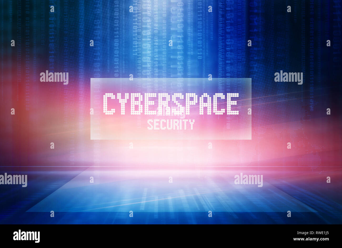 Graphical abstract cyberspace security text background, technology and ...