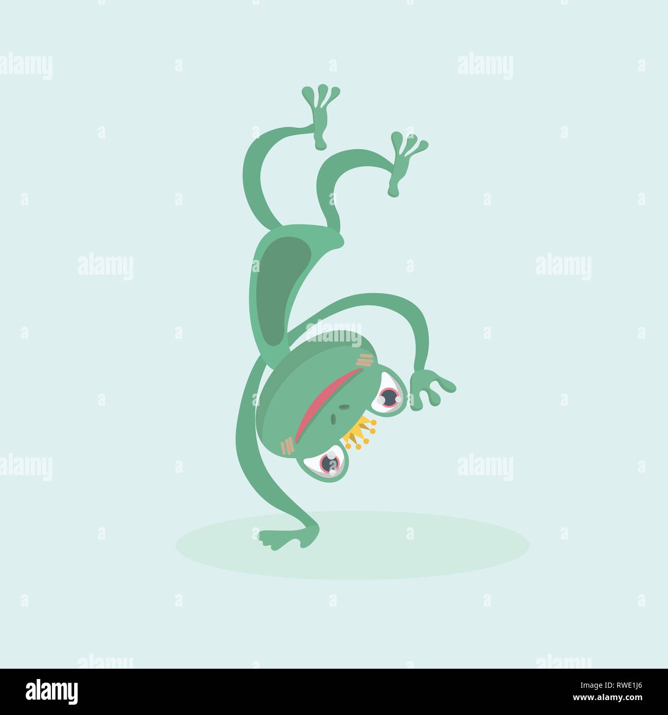Little frog. Vector illustration of a cute little frog Stock Vector ...