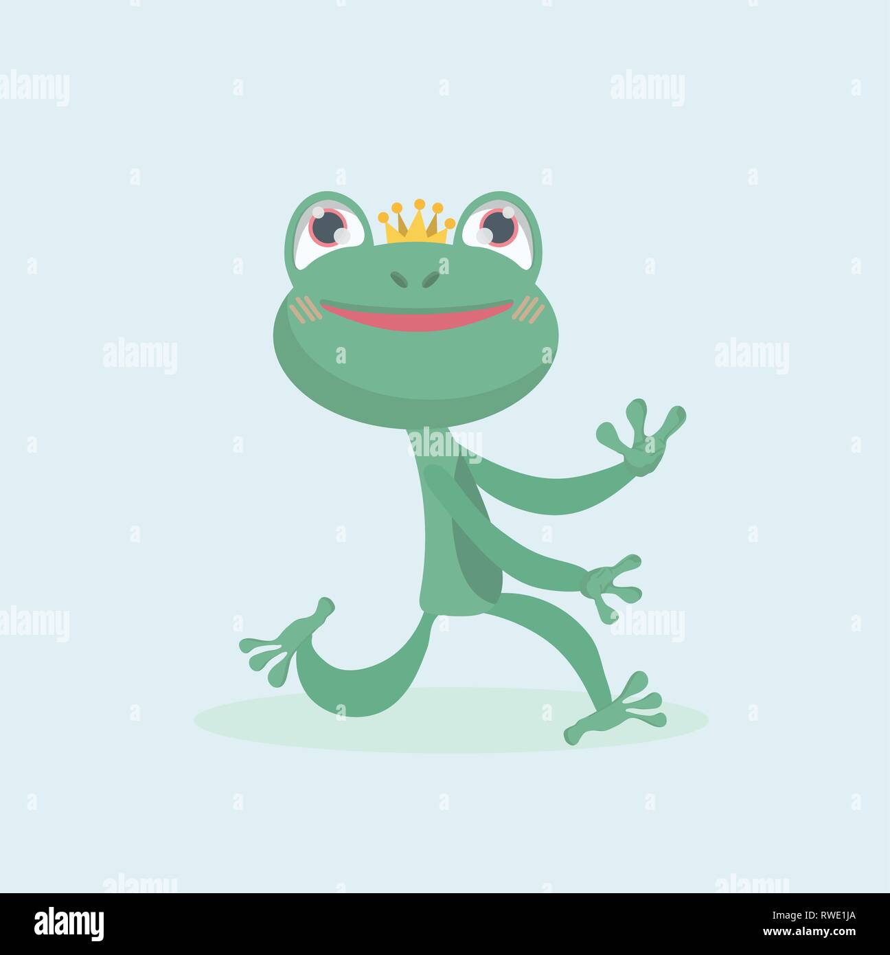 Little frog. Vector illustration of a cute little frog Stock Vector ...