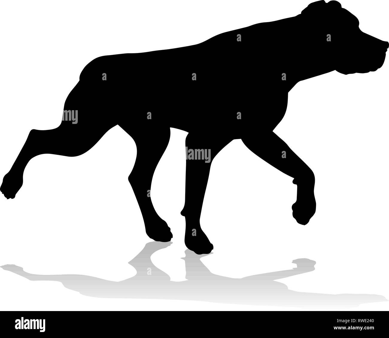 Rottweiler silhouettes hi-res stock photography and images - Alamy