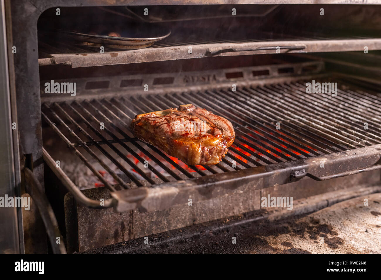 food, craft and meat concept - delicious roasted steak Stock Photo - Alamy