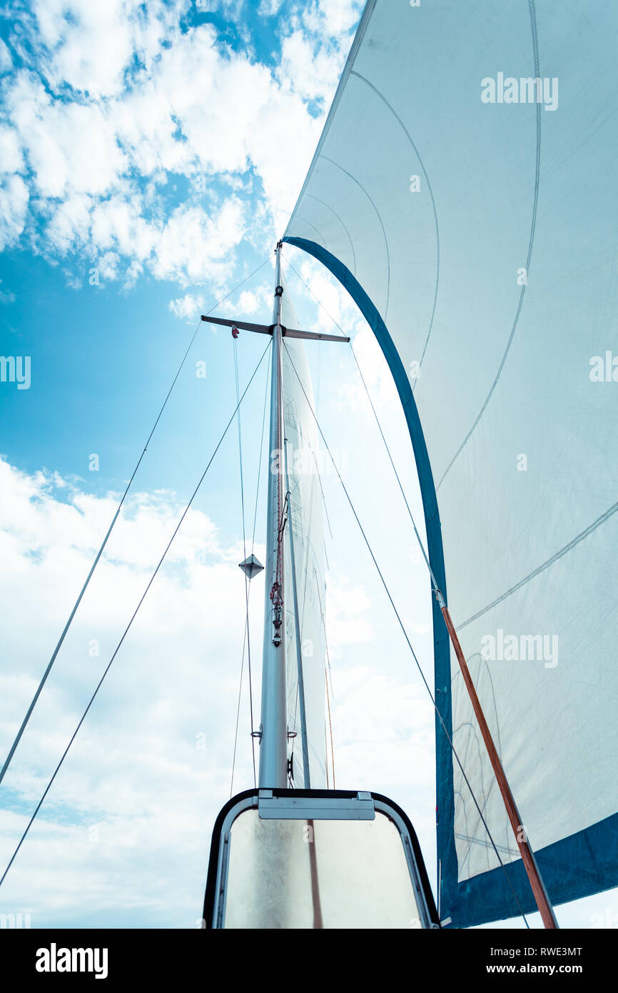 Detailed closeup sail fabric hi-res stock photography and images - Alamy