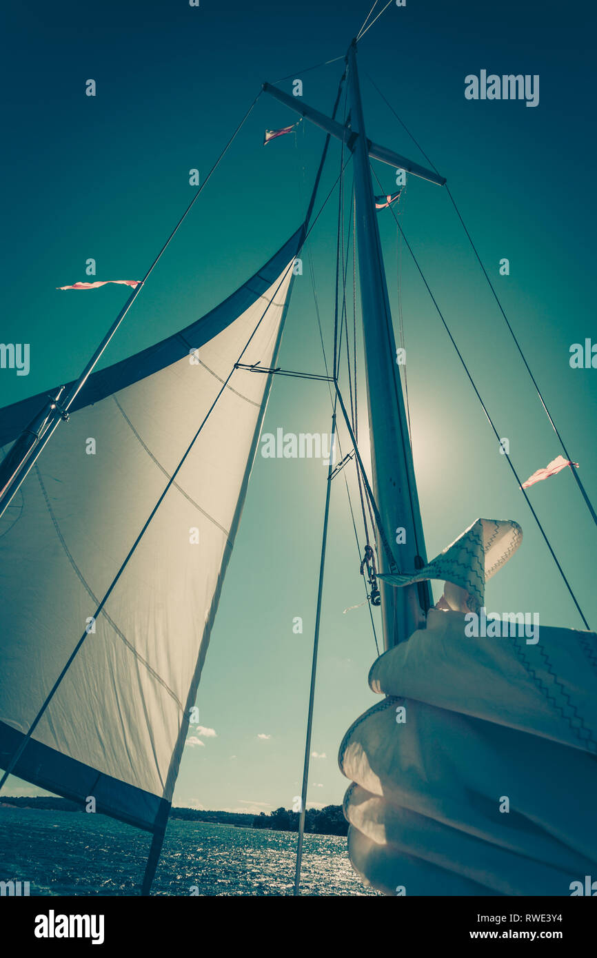 Detailed closeup sail fabric hi-res stock photography and images - Alamy