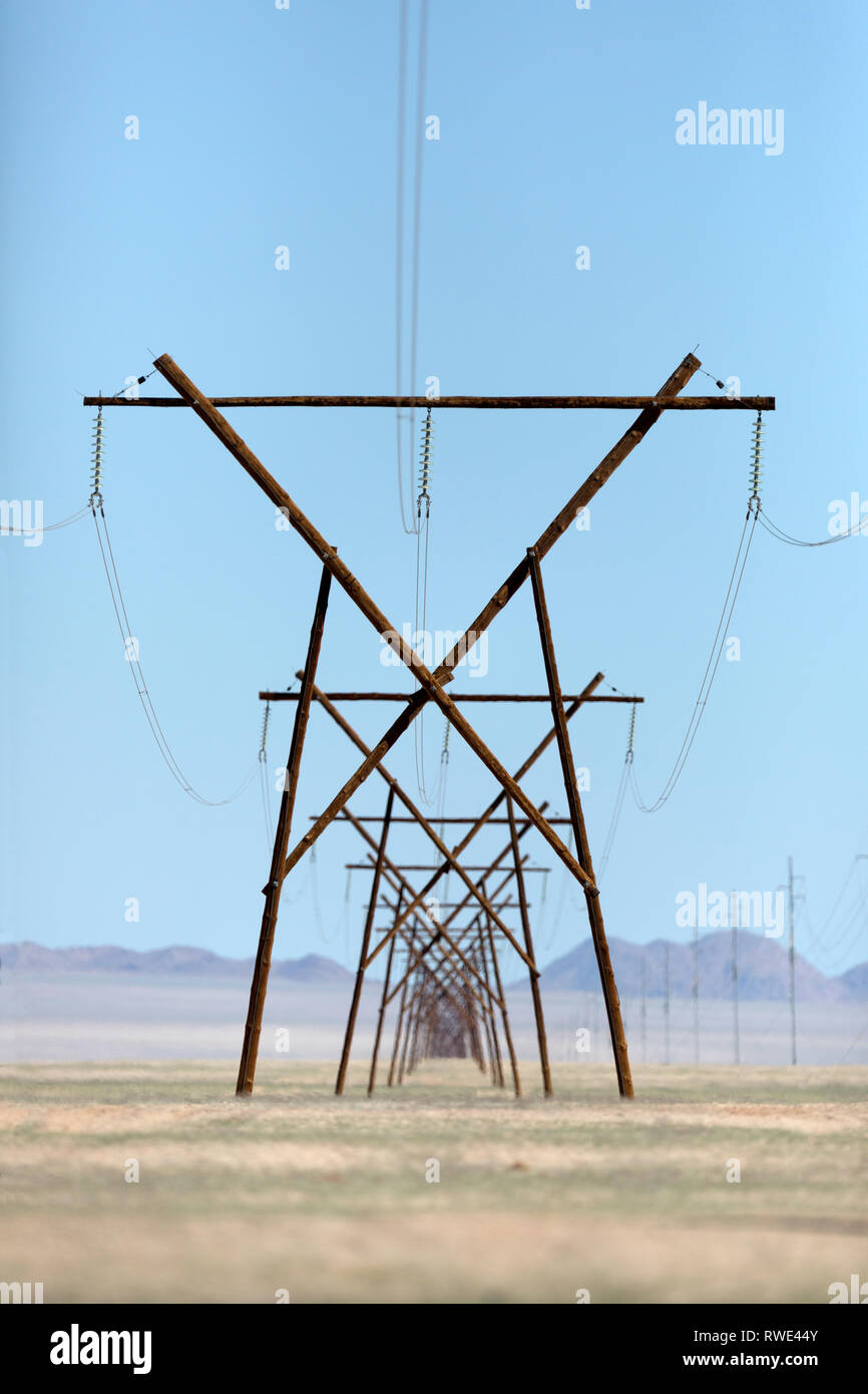 Arid powerline hi-res stock photography and images - Alamy