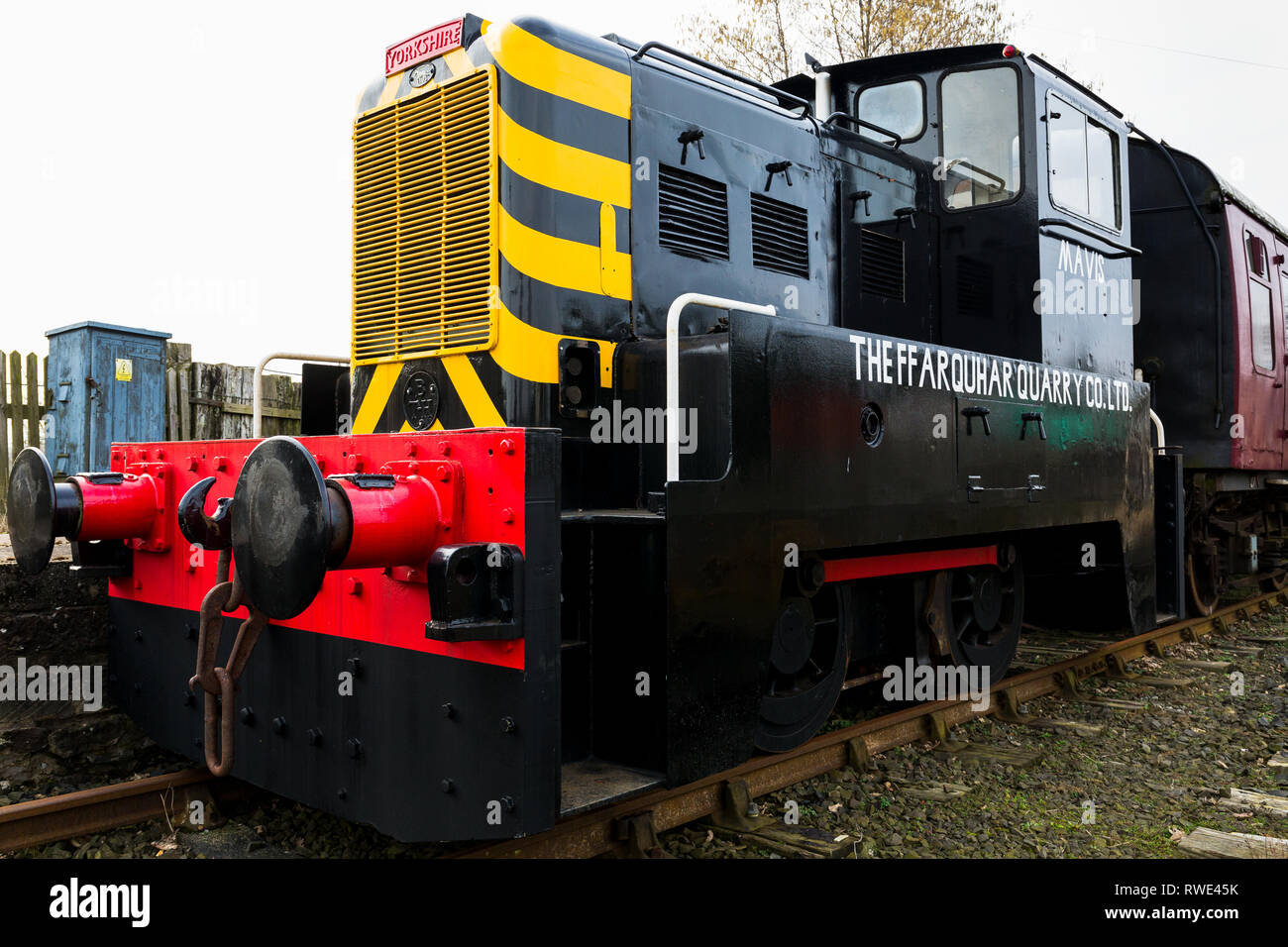 Diesel shunter engine. MAVIS., Caledonian Railways. Scotland UK Stock ...