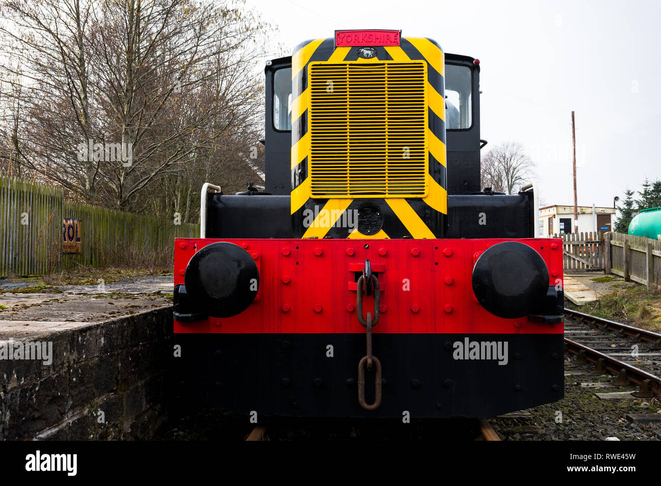 Diesel shunter engine. MAVIS., Caledonian Railways. Scotland UK Stock ...