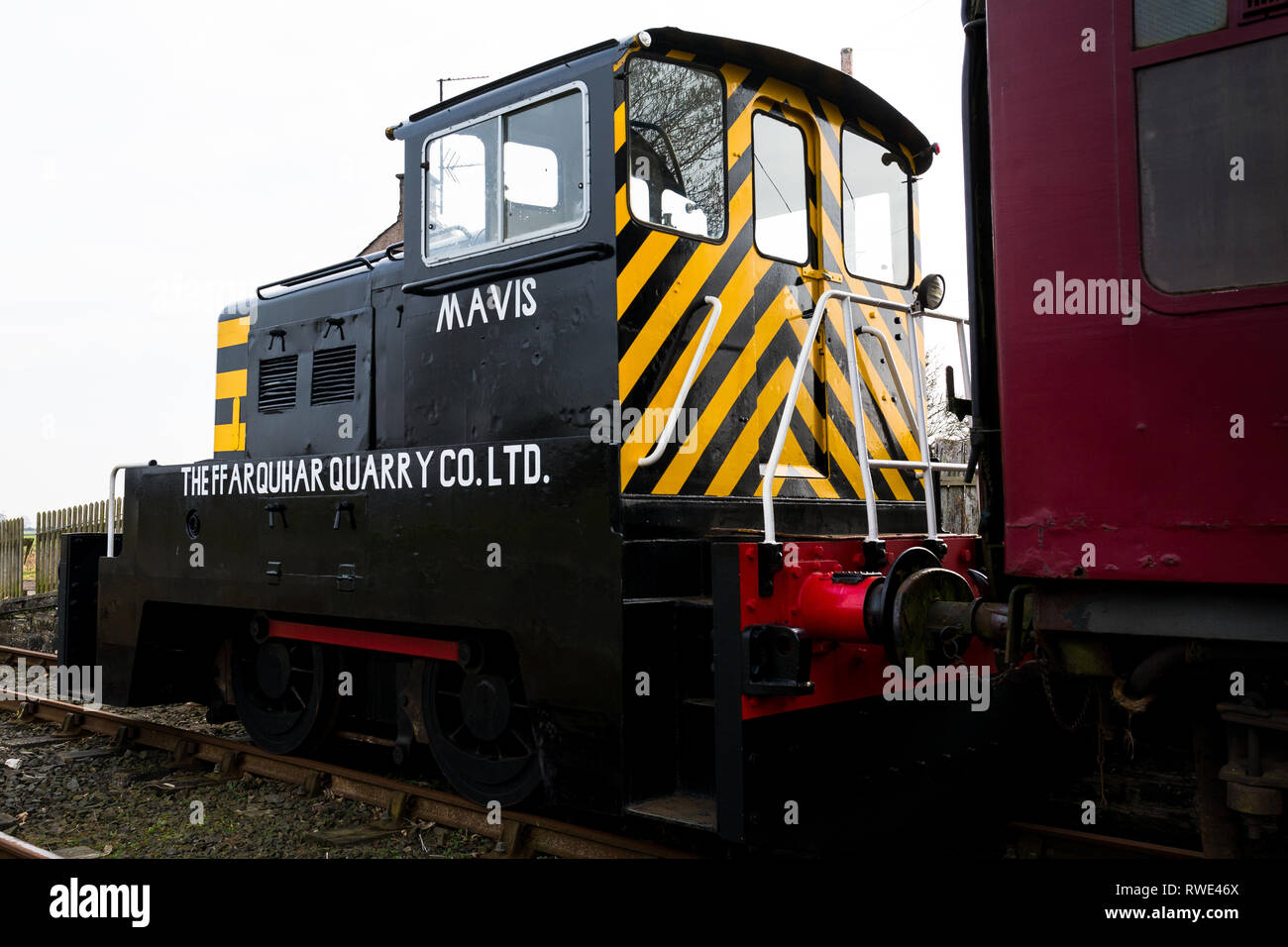 Diesel shunter engine. MAVIS., Caledonian Railways. Scotland UK Stock ...