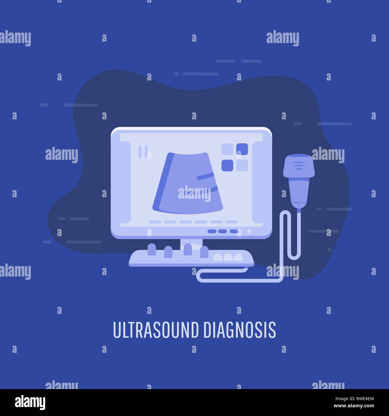 Medical research, gynecology clinic ultrasound diagnosis, ultrasound ...