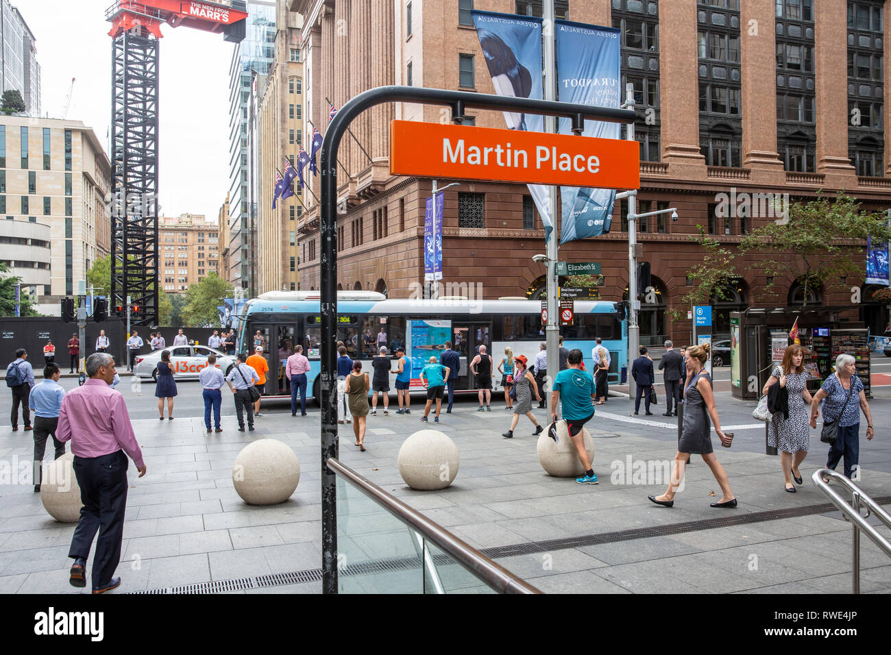 Martin Place Station Sign High Resolution Stock Photography and Images ...