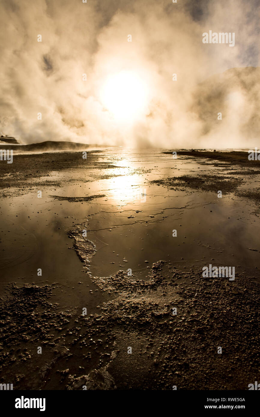 Sunrise dawn fumaroles hi-res stock photography and images - Alamy