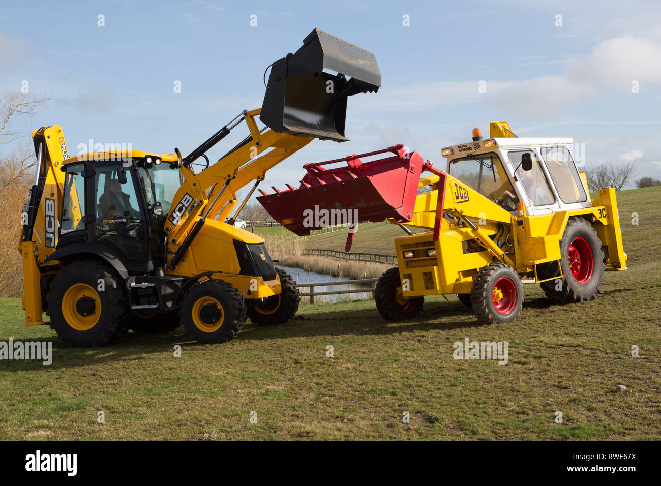 The model that made JCB great - The 3c (on the right) backhoe loader ...