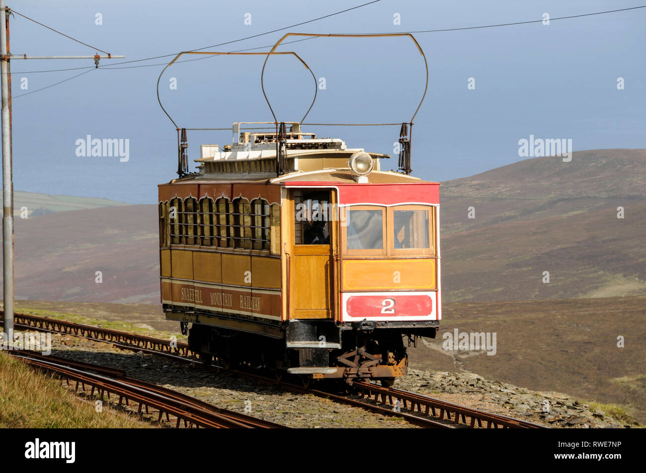 Snaefell mountain tram hi-res stock photography and images - Alamy