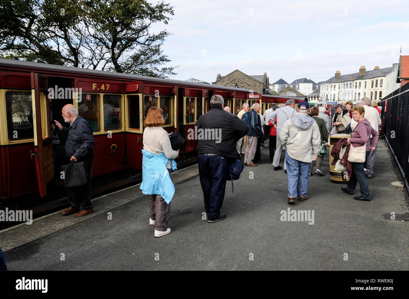 Steam train douglas isle of man hi-res stock photography and images - Alamy