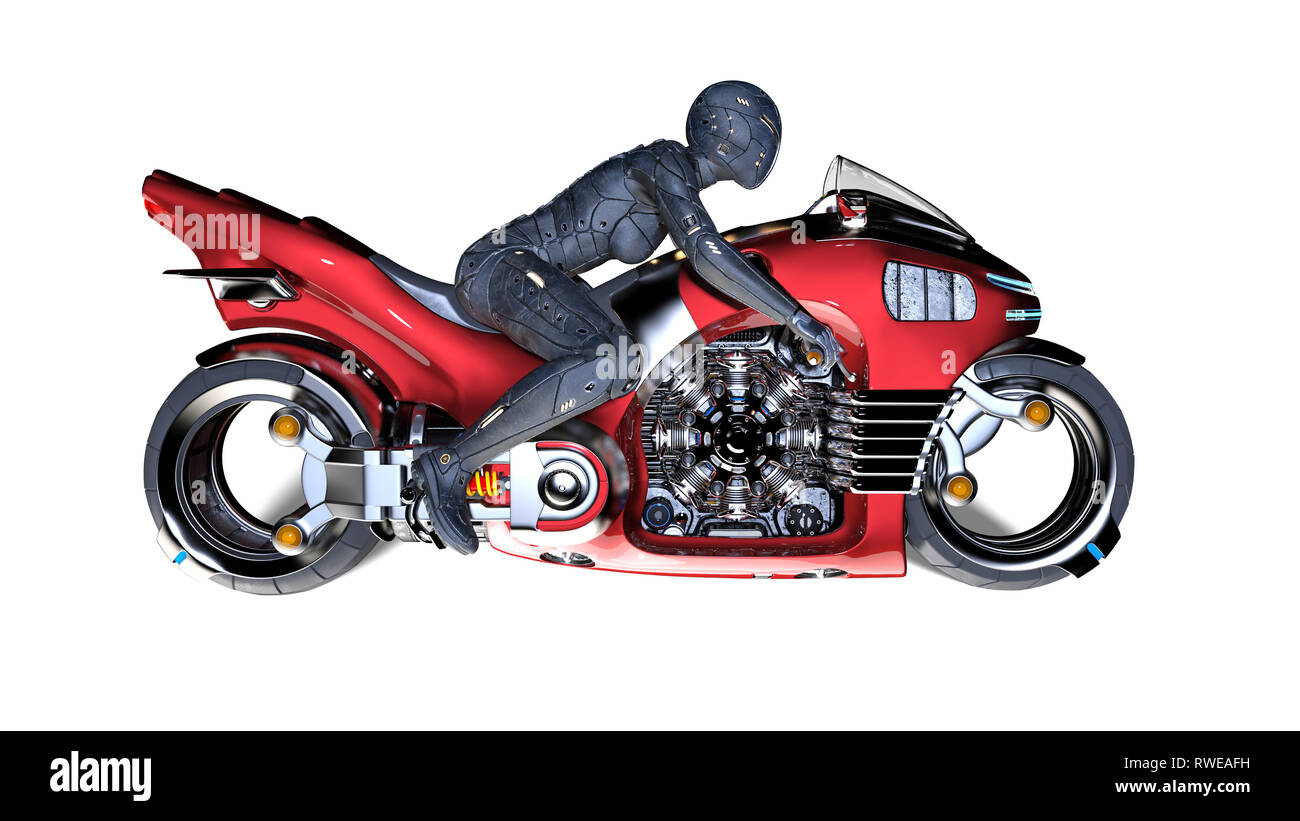 Woman riding motorcycle side view hi-res stock photography and images ...