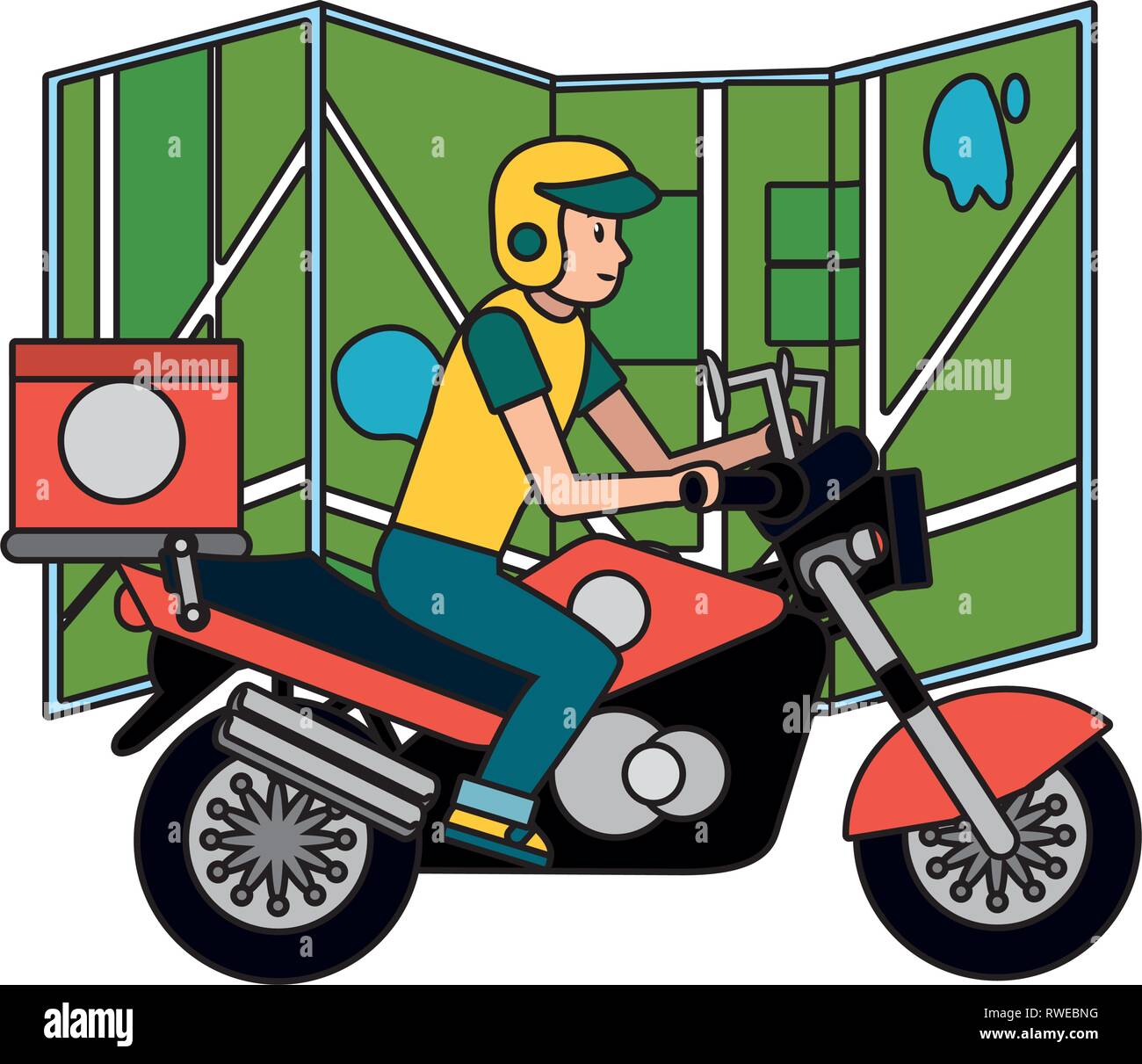 delivery service cartoon Stock Vector Image & Art - Alamy