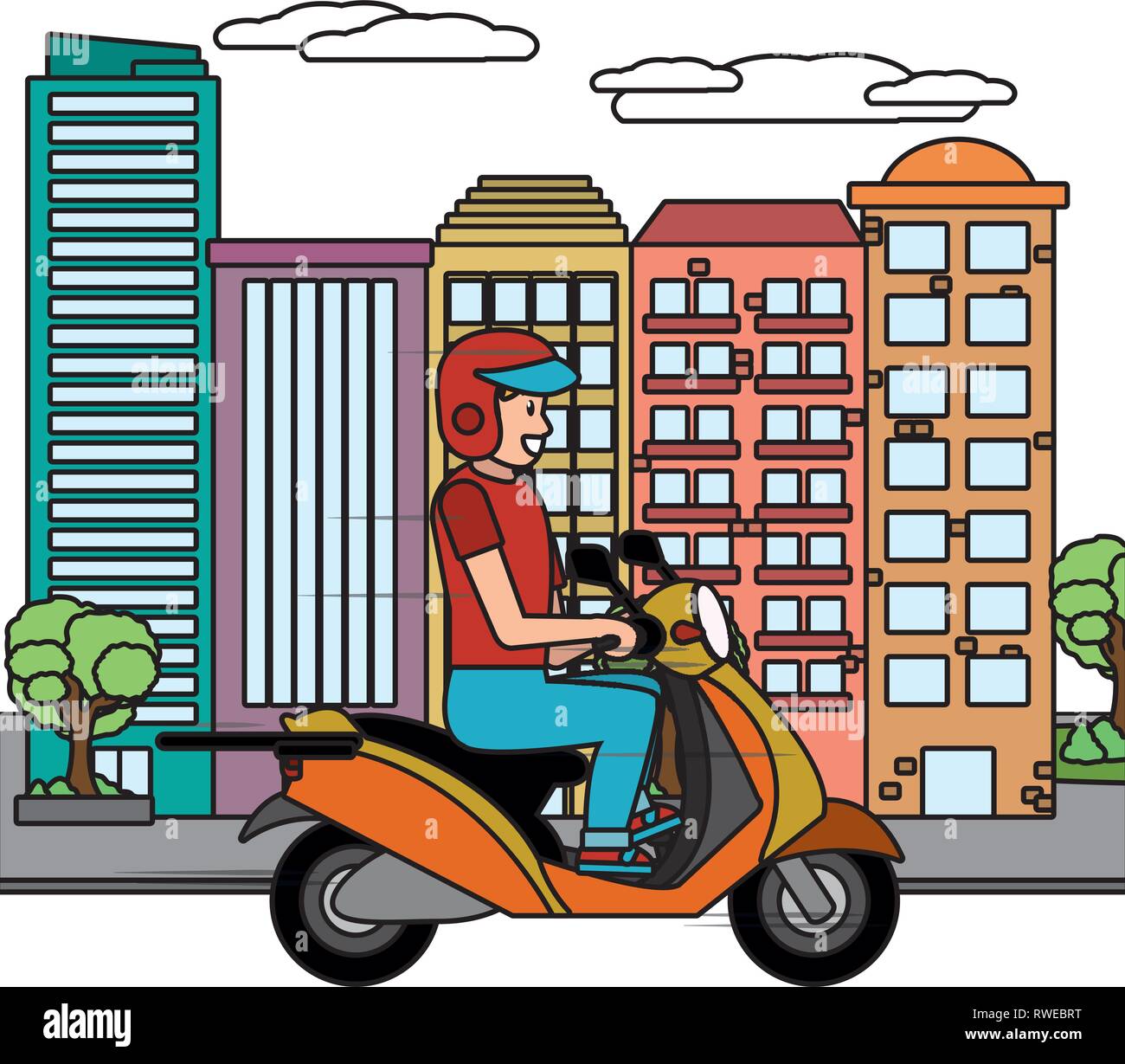 transport concept cartoon Stock Vector Image & Art - Alamy