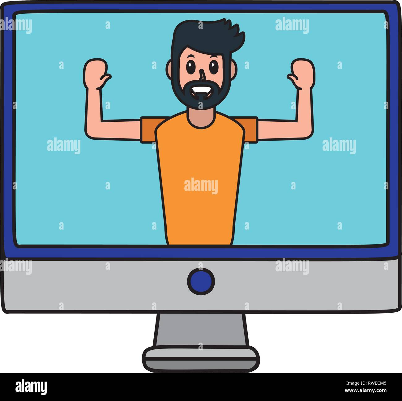 technology computer cartoon Stock Vector Image & Art - Alamy